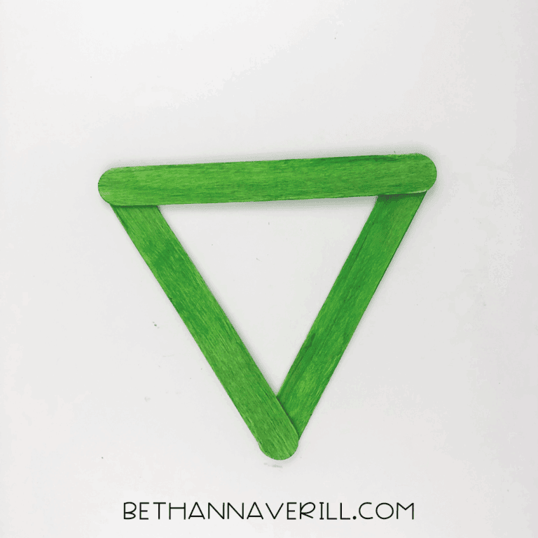 Triangle Turtle Popsicle Stick Craft | Beth Ann Averill