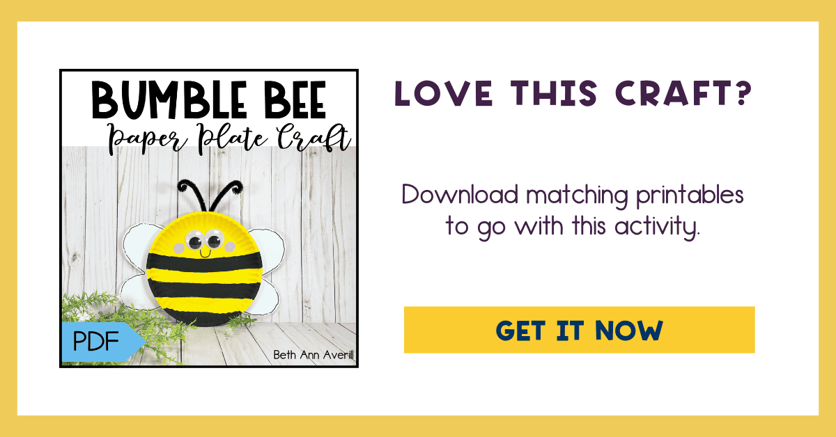 Paper Plate Bumblebee Craft | Beth Ann Averill