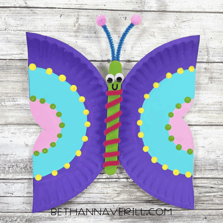Paper Plate Butterfly Craft | Beth Ann Averill