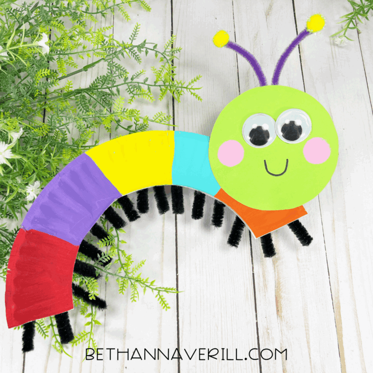 Paper Plate Caterpillar Craft | Beth Ann Averill