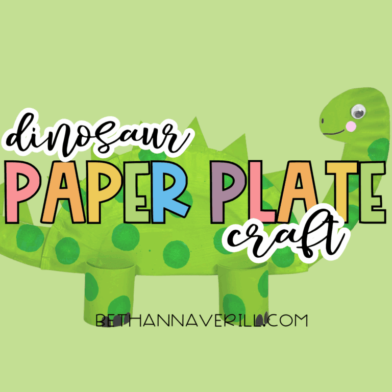 Dinosaur Paper Plate Craft | Beth Ann Averill