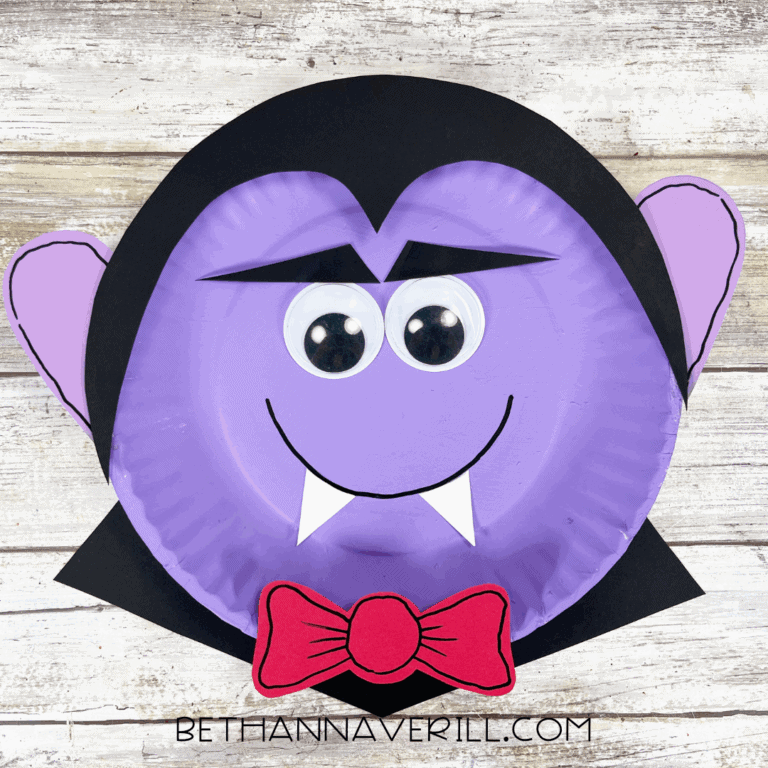 Dracula Paper Plate Craft | Beth Ann Averill