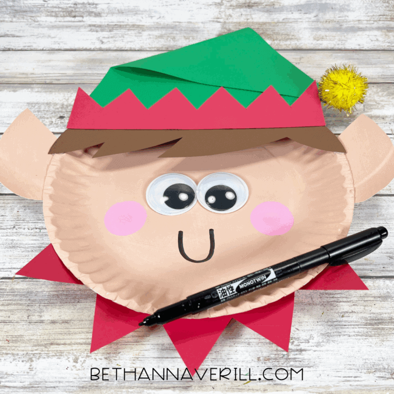 Elf Boy Paper Plate Craft | Beth Ann Averill