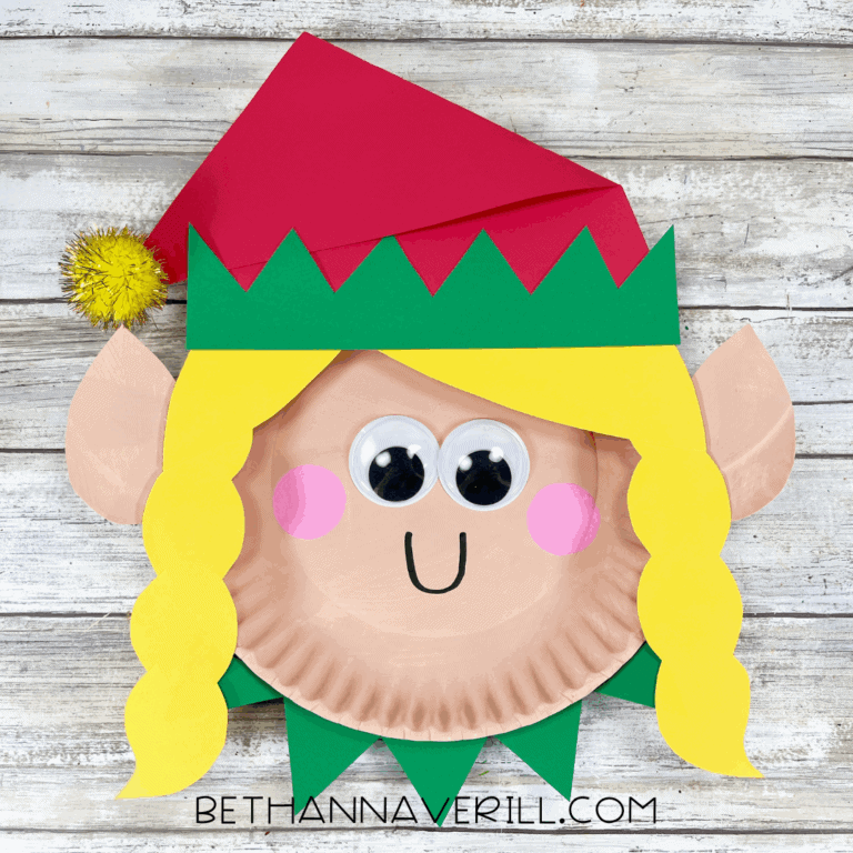 Elf Girl Paper Plate Craft | Beth Ann Averill