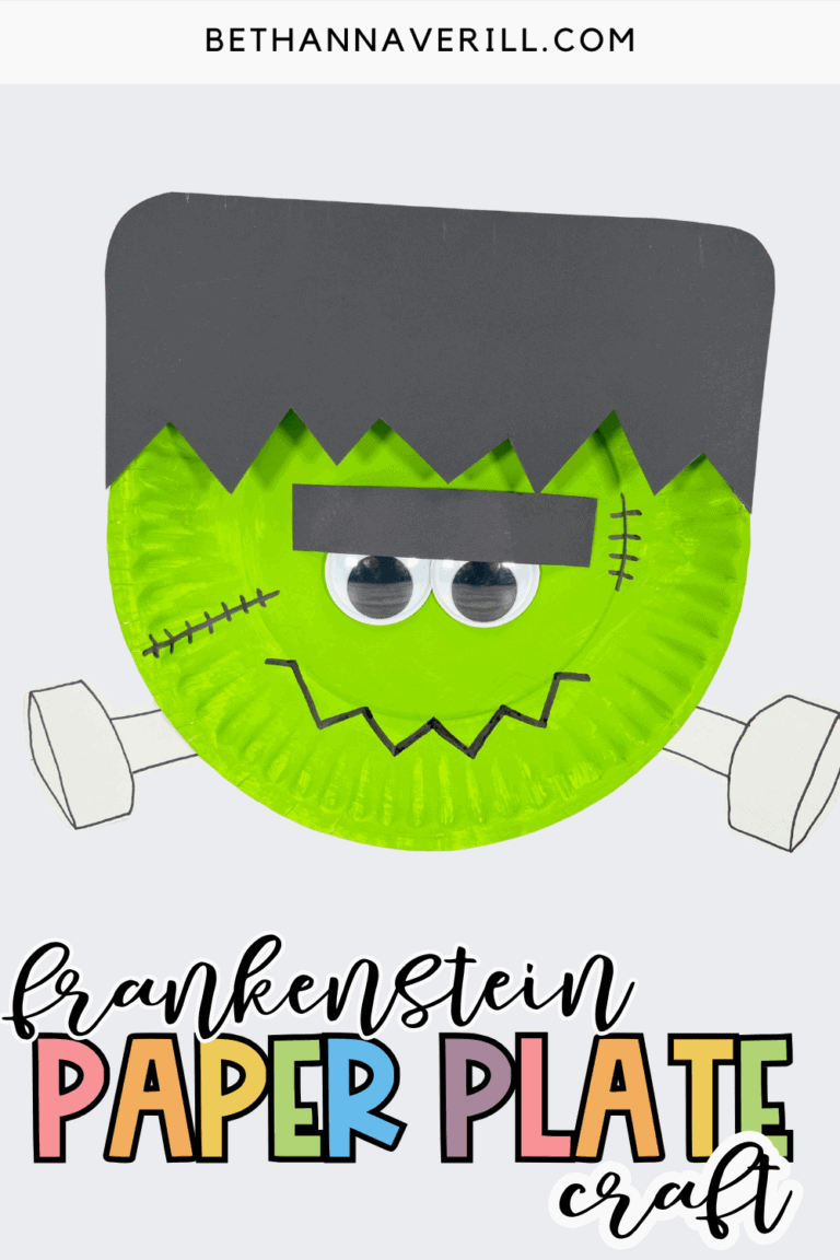 Frankenstein Paper Plate Craft | Beth Ann Averill