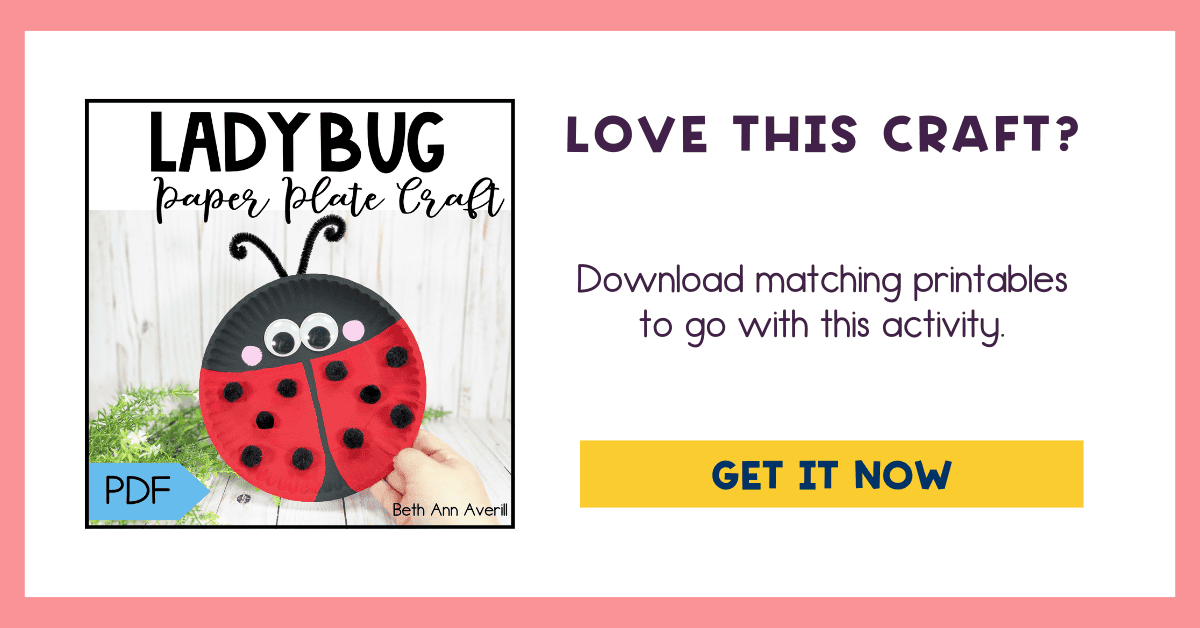 Paper Plate Ladybug Craft | Beth Ann Averill