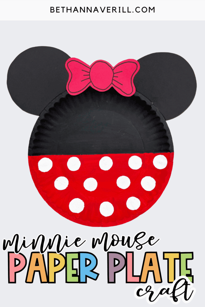 Minnie Mouse Paper Plate Craft | Beth Ann Averill