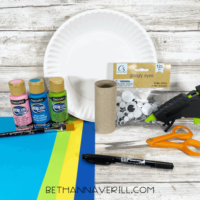 Peacock Paper Roll Craft | Beth Ann Averill