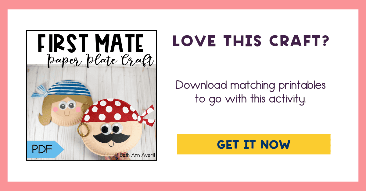 Pirate First Mate Girl Paper Plate Craft | Beth Ann Averill