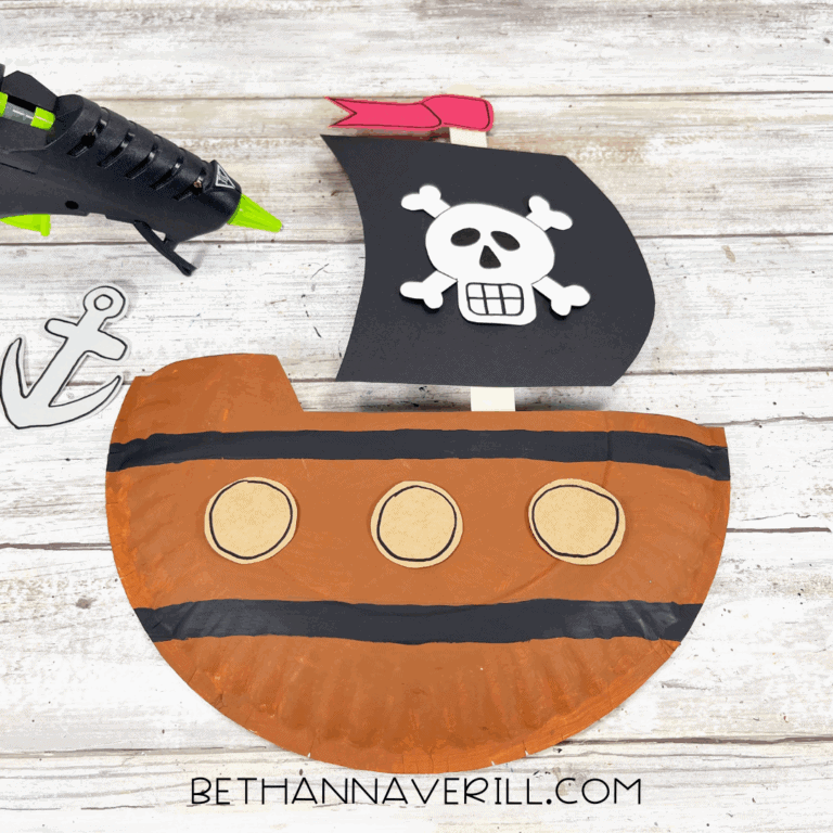 Pirate Ship Paper Plate Craft | Beth Ann Averill