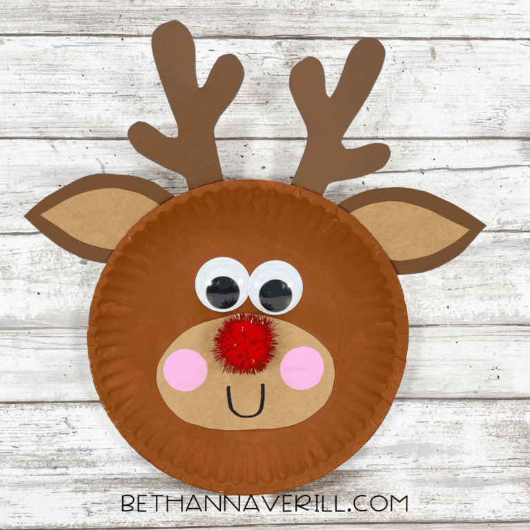 Rudolph Reindeer Paper Plate Craft | Beth Ann Averill