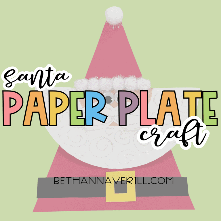 Santa Paper Plate Craft | Beth Ann Averill