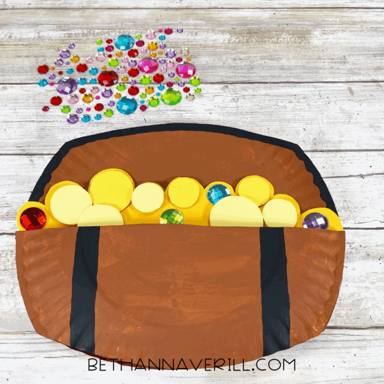 Paper Plate Treasure Chest Craft | Beth Ann Averill