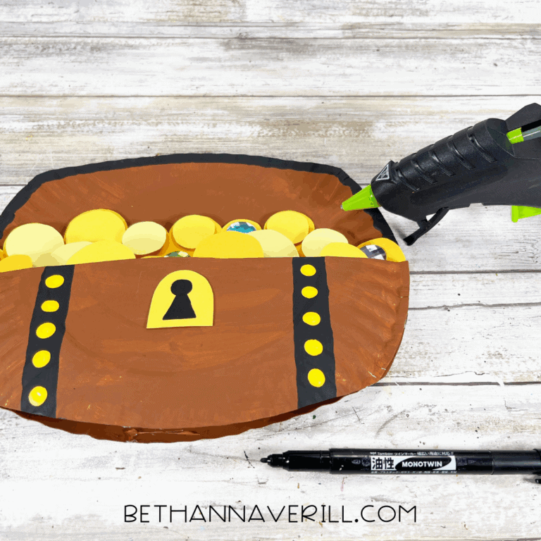 Paper Plate Treasure Chest Craft | Beth Ann Averill