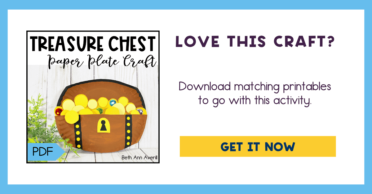 Paper Plate Treasure Chest Craft | Beth Ann Averill