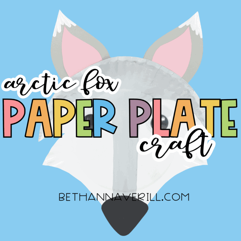 Arctic Fox Paper Plate Craft | Beth Ann Averill