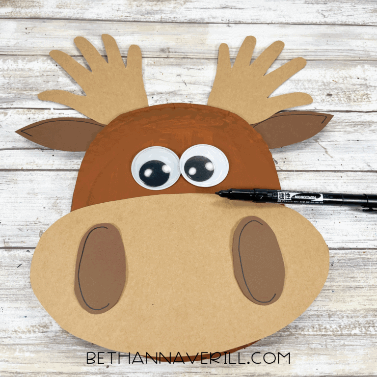 Moose Paper Plate Craft | Beth Ann Averill