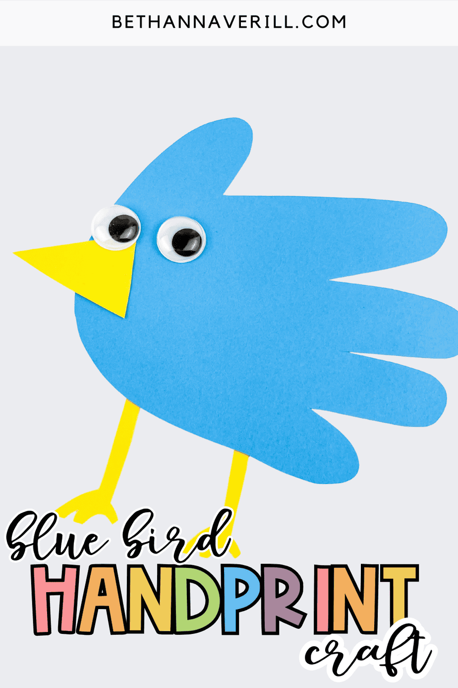 Blue Bird Handprint Craft | Beth Ann Averill