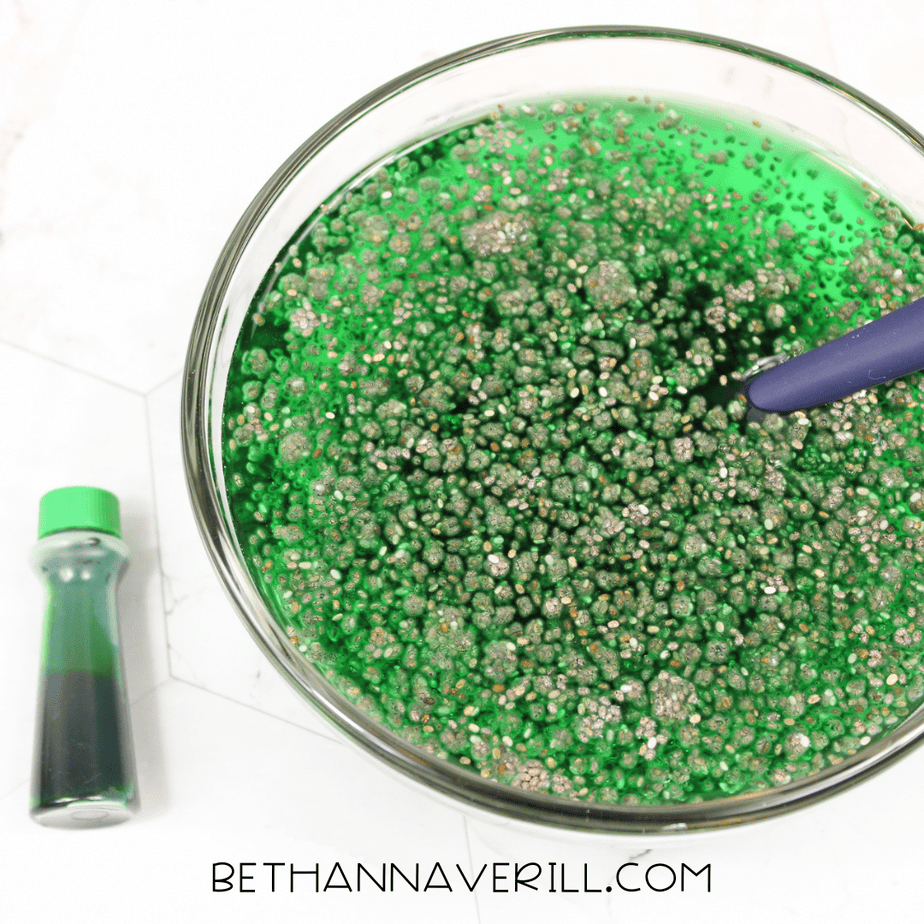 Chia Seed Frog Sensory Bin | Beth Ann Averill